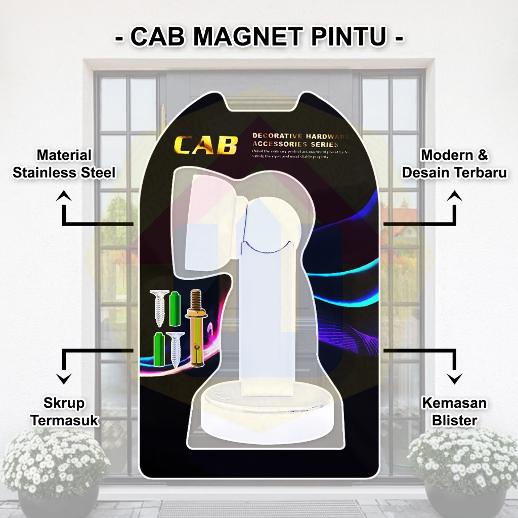 Jual CAB MAGNET PINTU STAINLESS STEEL - MAGNET PENAHAN PINTU | Shopee ...