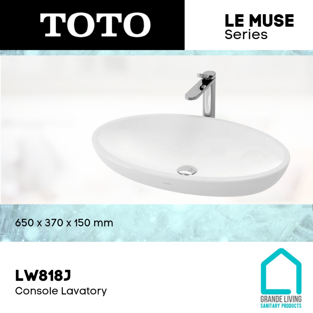Jual TOTO Wastafel Keramik Meja Lavatory LW818J | Shopee Indonesia