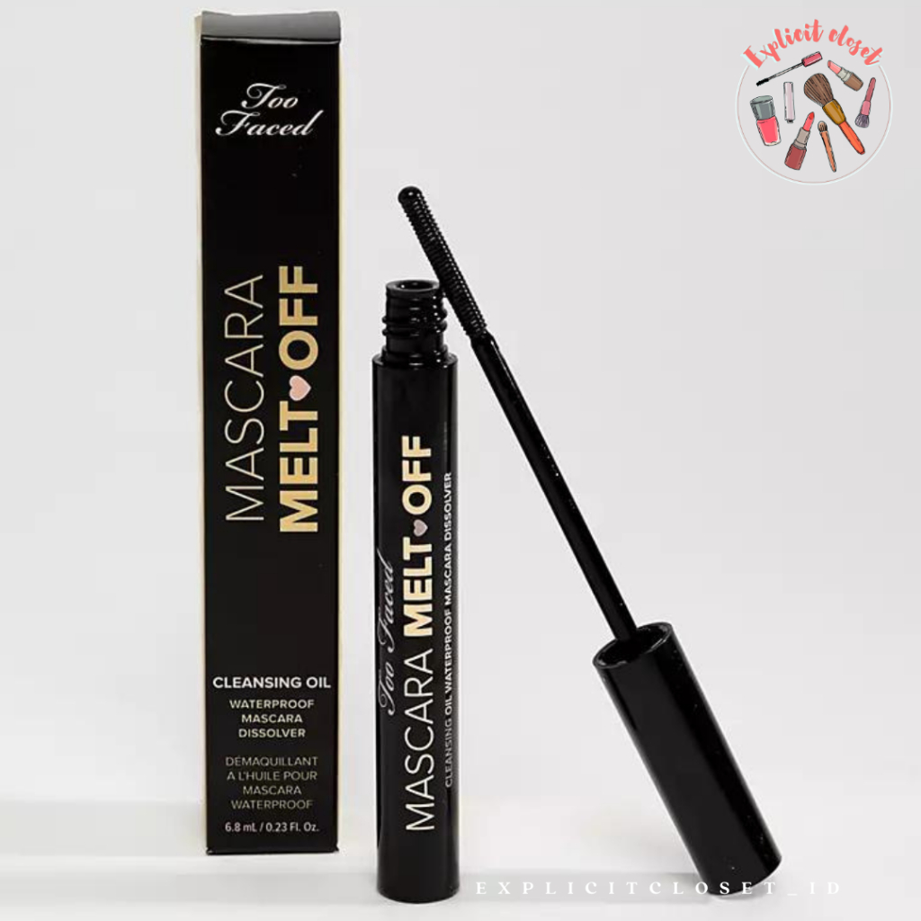 Jual sample too faced Cleansing Oil Waterproof Mascara melt off 6.8ml ...