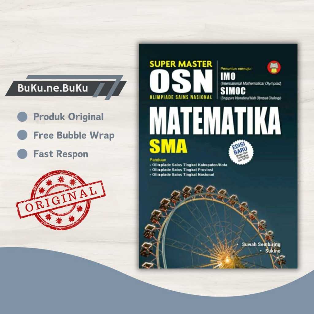 Jual BUKU SUPER MASTER OSN (OLIMPIADE SAINS NASIONAL) MATEMATIKA SMA | Shopee Indonesia