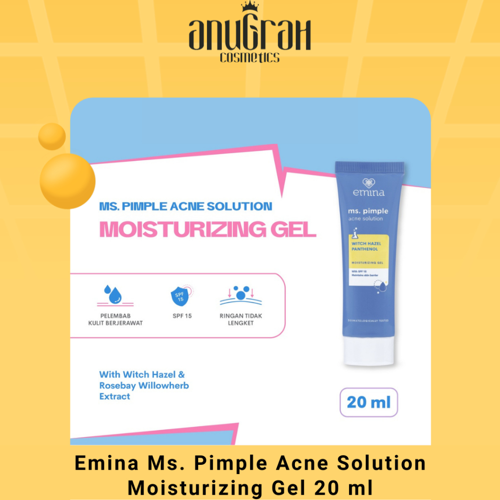 Jual Emina Ms. Pimple Acne Solution Moisturizing Gel 20 ml | Shopee ...