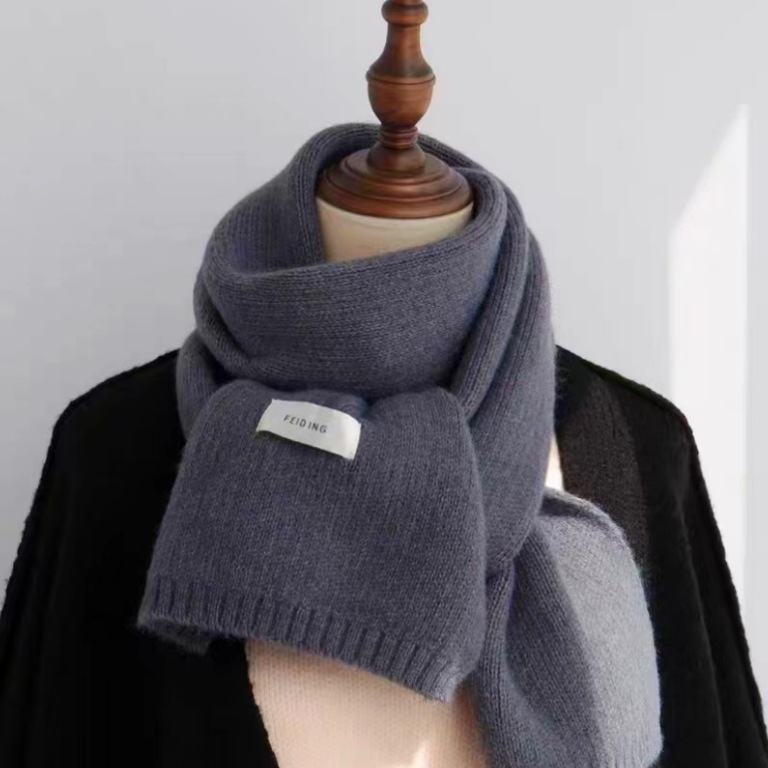 Jual Syal Rajut Knitted Houndstooth Scarf Leher Unisex Pria Wanita ...