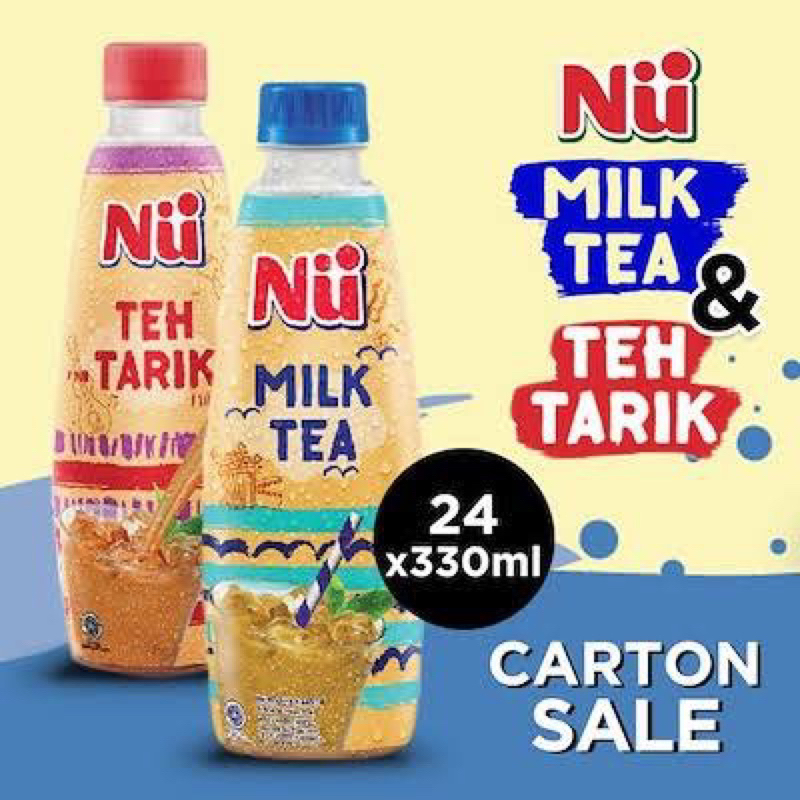 Jual NU Teh Tarik 24 x 330 ml ( 1Karton) | Shopee Indonesia