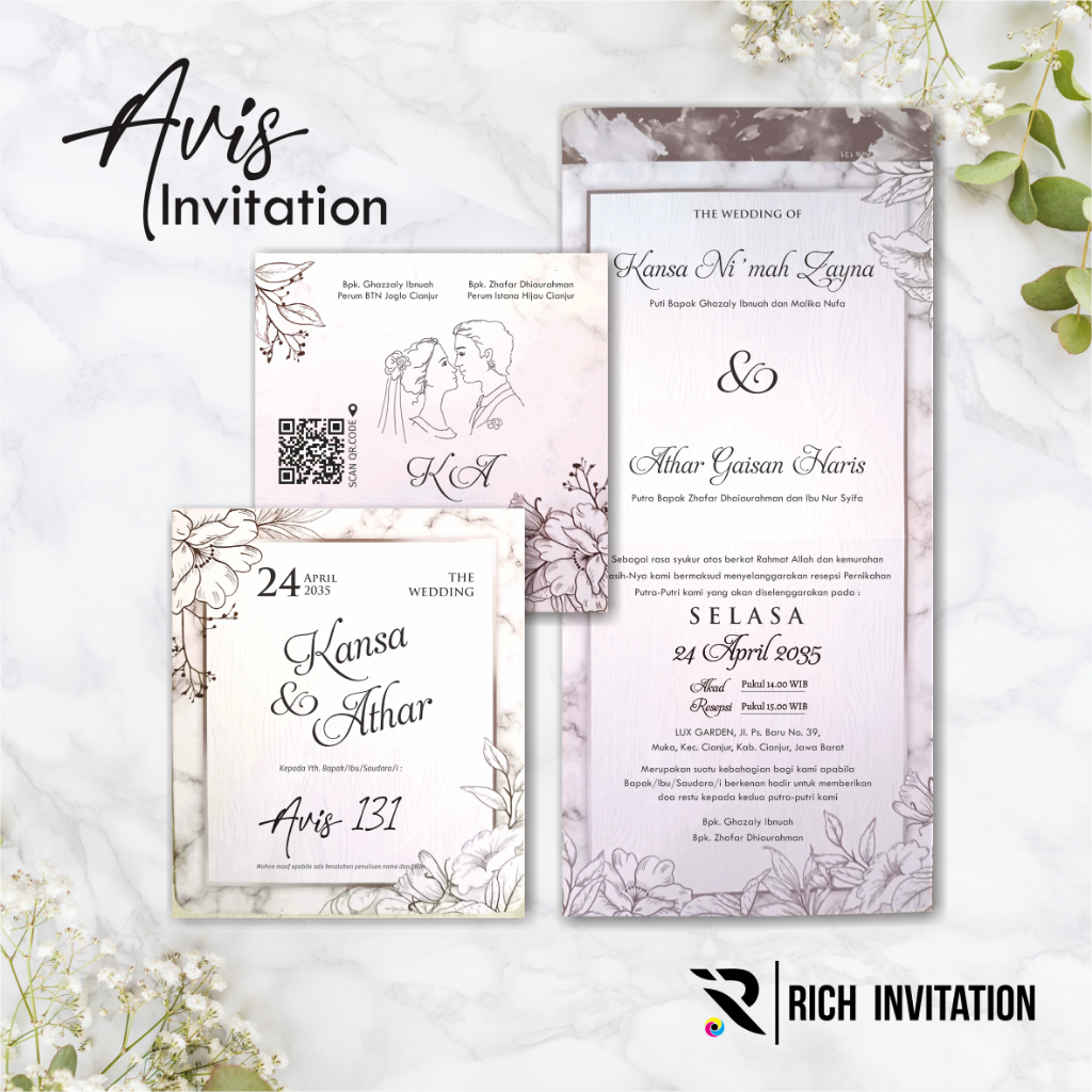 Jual BLANGKO UNDANGAN NIKAH - BLANKO UNDANGAN KOSONGAN AVIS 131 ...