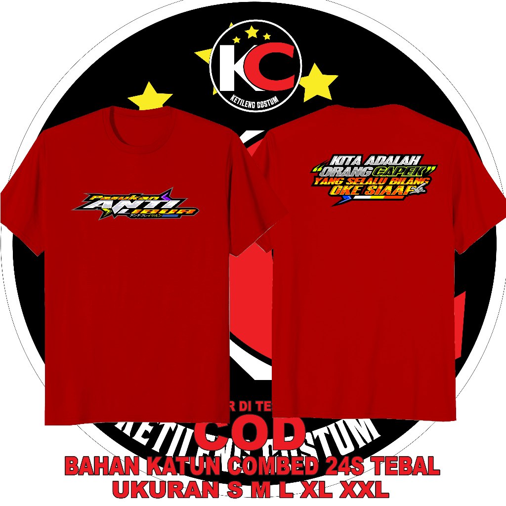 Jual KAOS KATA KATA RACING KITA ADALAH ORANG CAPEK YANG SELALU BILANG ...