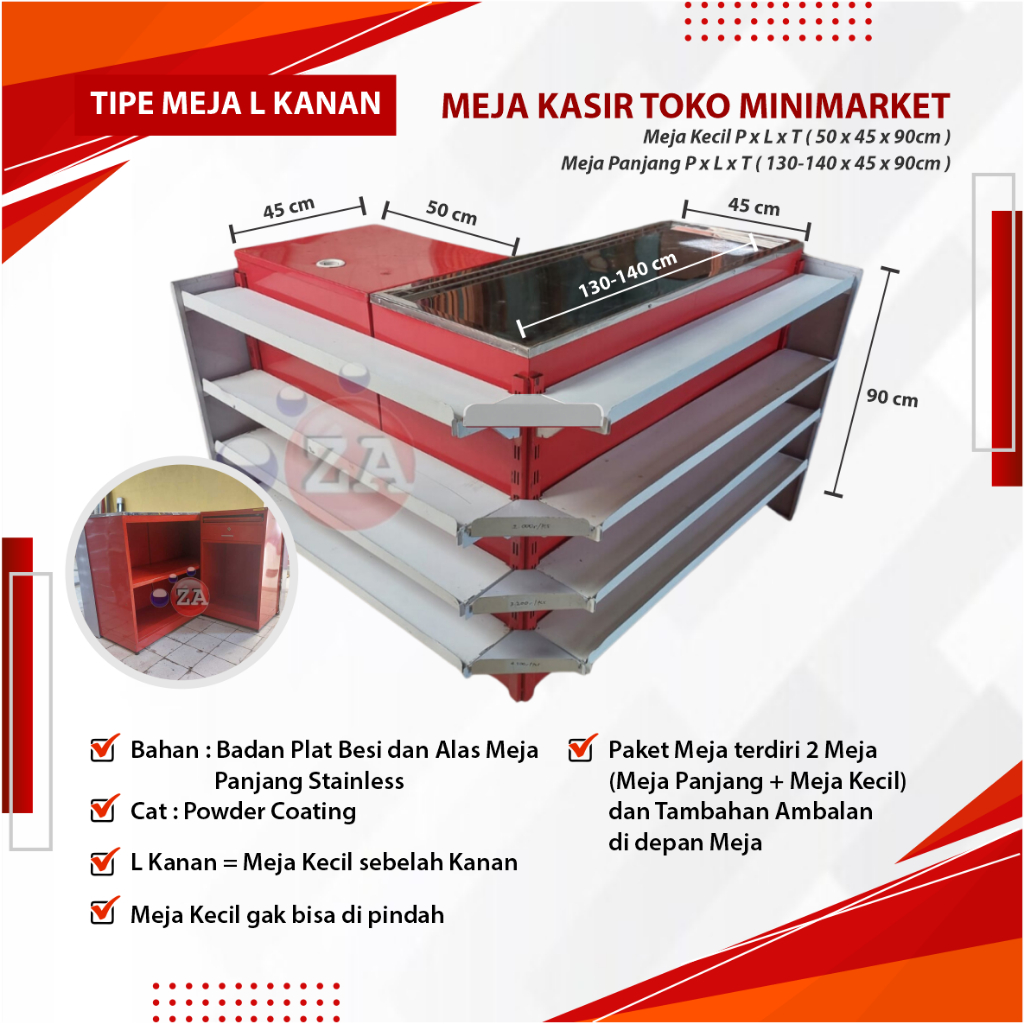Jual Meja Kasir Toko Minimarket Supermarket Display | Shopee Indonesia