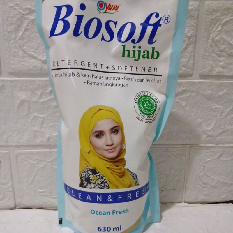 Jual YURI BIOSOFT HIJAB DETERGENT +SOFT 630ML | Shopee Indonesia