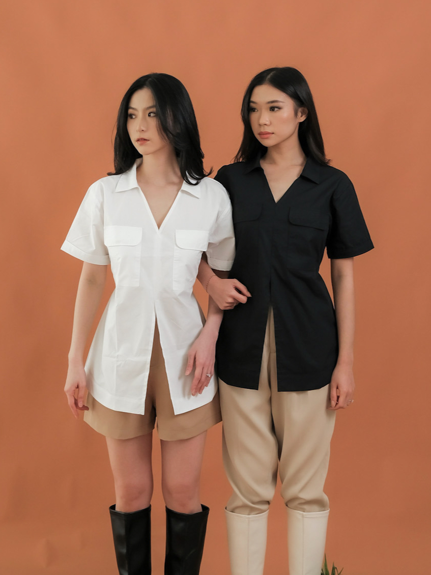 Jual [Tavia Basic] Maven Top / Blouse Wanita / Atasan Wanita / Kemeja ...