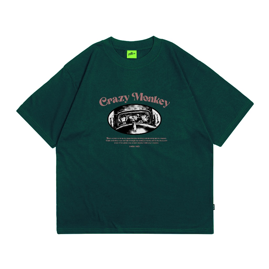 Jual YATTA Kaos Original CRAZY MONKEY Oversize Cotton 24s | Shopee Indonesia