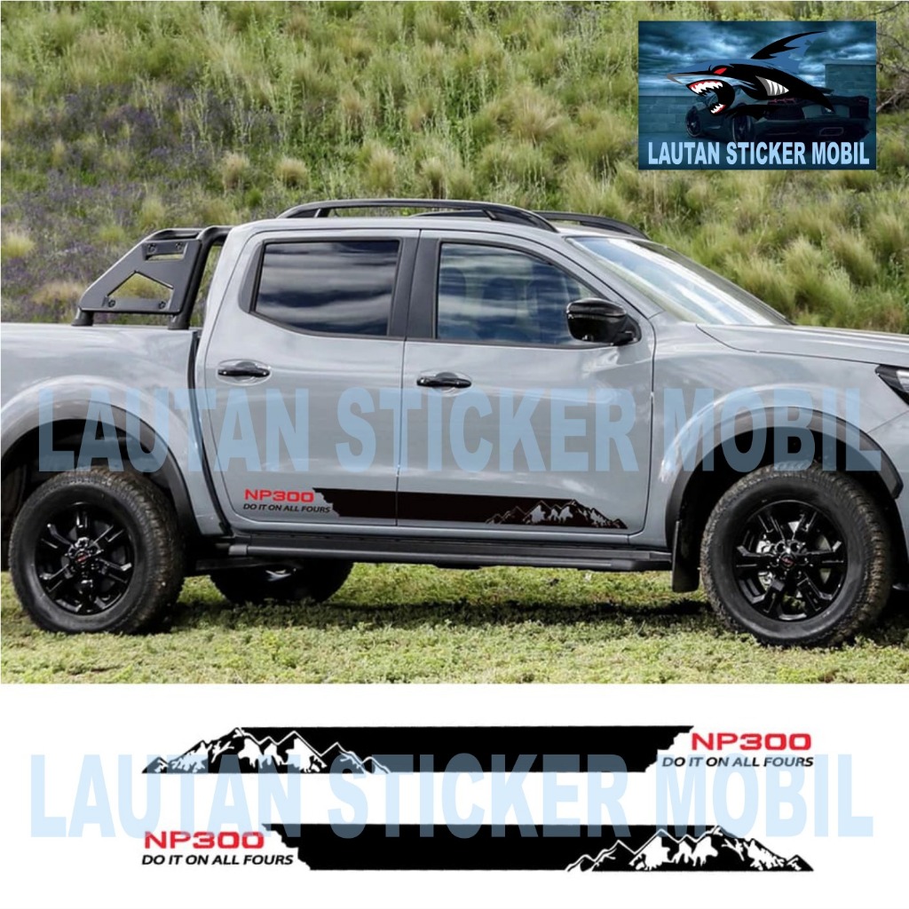 Jual stiker mobil nissan navara np300 cutting sticker list gunung mobil nissan navara NP300 ...