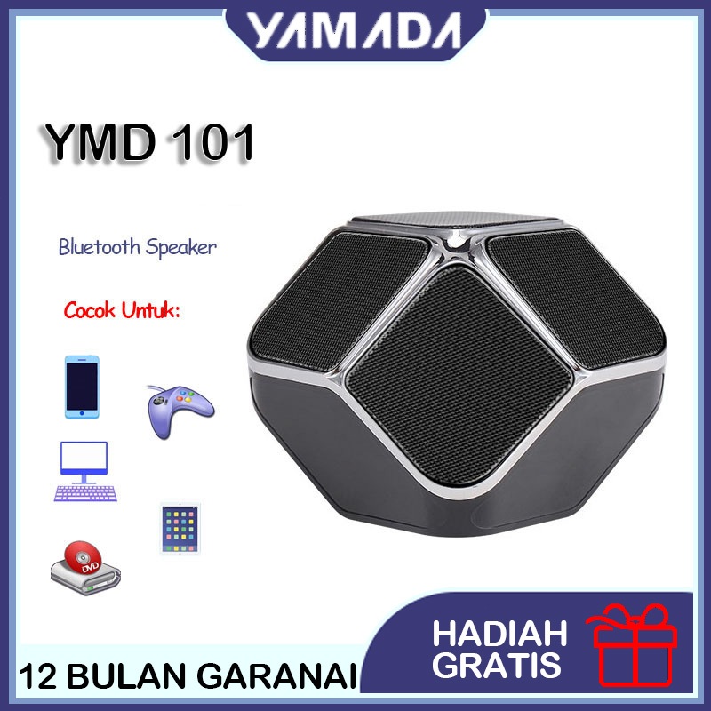 Jual Yamada YMD 101 X-Bass Bluetooth Speaker Portable Mini Original - Hitam/Merah/Putih/Biru ...