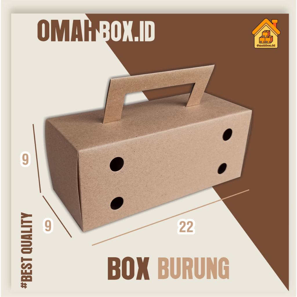 Jual Box Burung 22x9x9 cm | laminasi Bagian dalam | Craft eco | Shopee ...