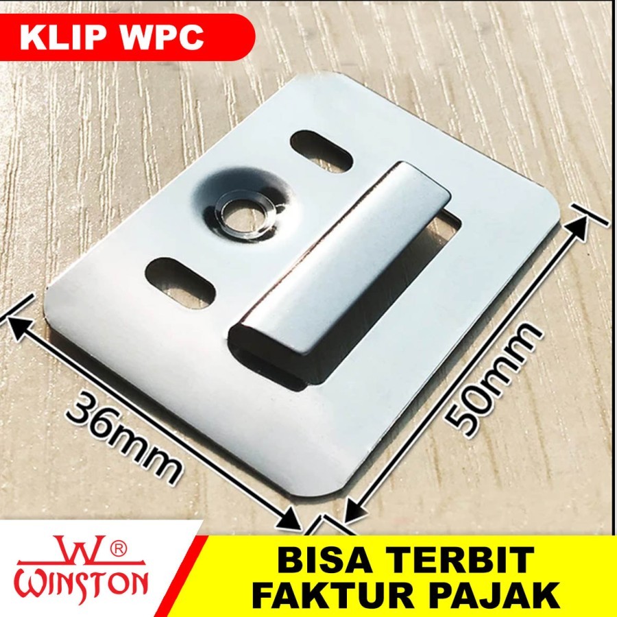 Jual 5pc Klip Wall Panel / Braket Bracket WPC Wood Panel Winston Clip ...