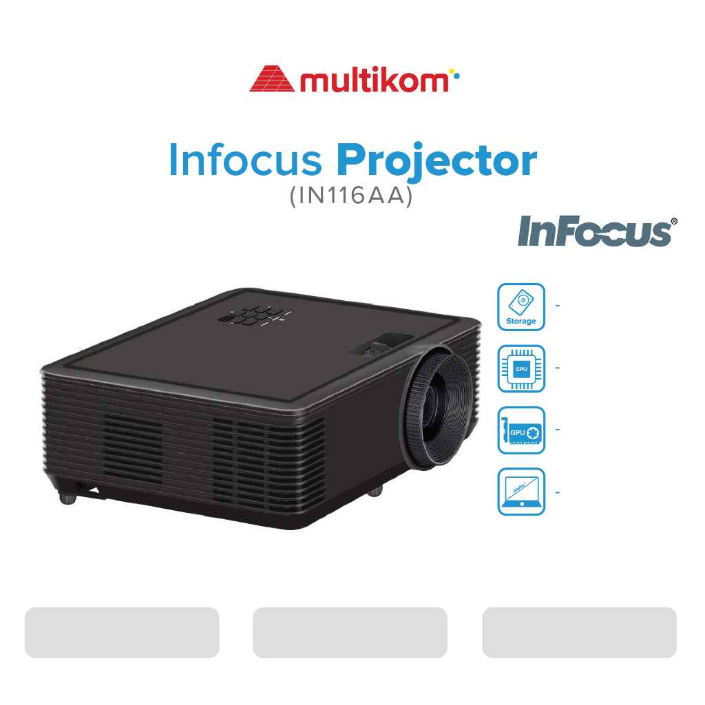 Jual Projector InFocus IN116AA Wxga 3800 Ansi Lumens HDMI VGA | Shopee ...