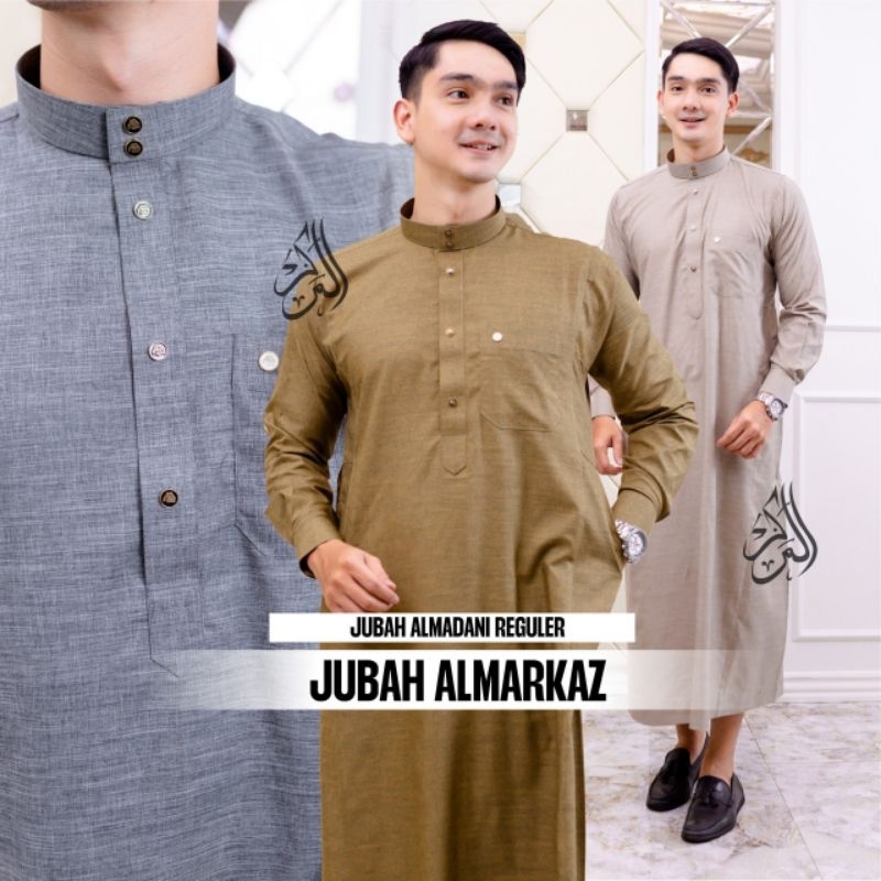 Jual Gamis Pria Muslim Jubah Premium Reguler Almadani By Almarkaz | Shopee Indonesia
