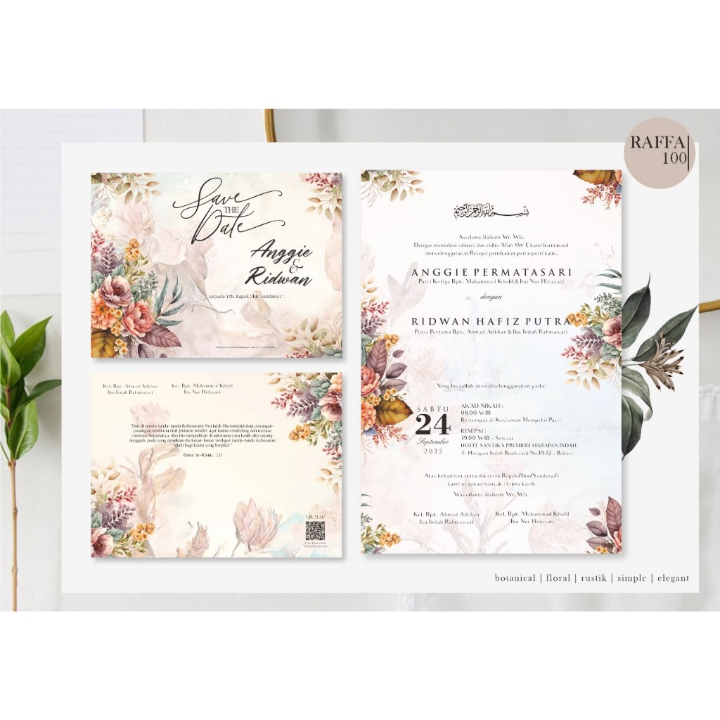 Jual Blangko Undangan Raffa 100 | Blangko Undangan kosong | Kertas Undangan Kosong Murah ...