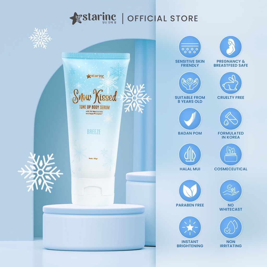 Jual Snow Kissed Breeze Fun Size Instant Tone Up Body Serum 50Gr Starinc | Shopee Indonesia