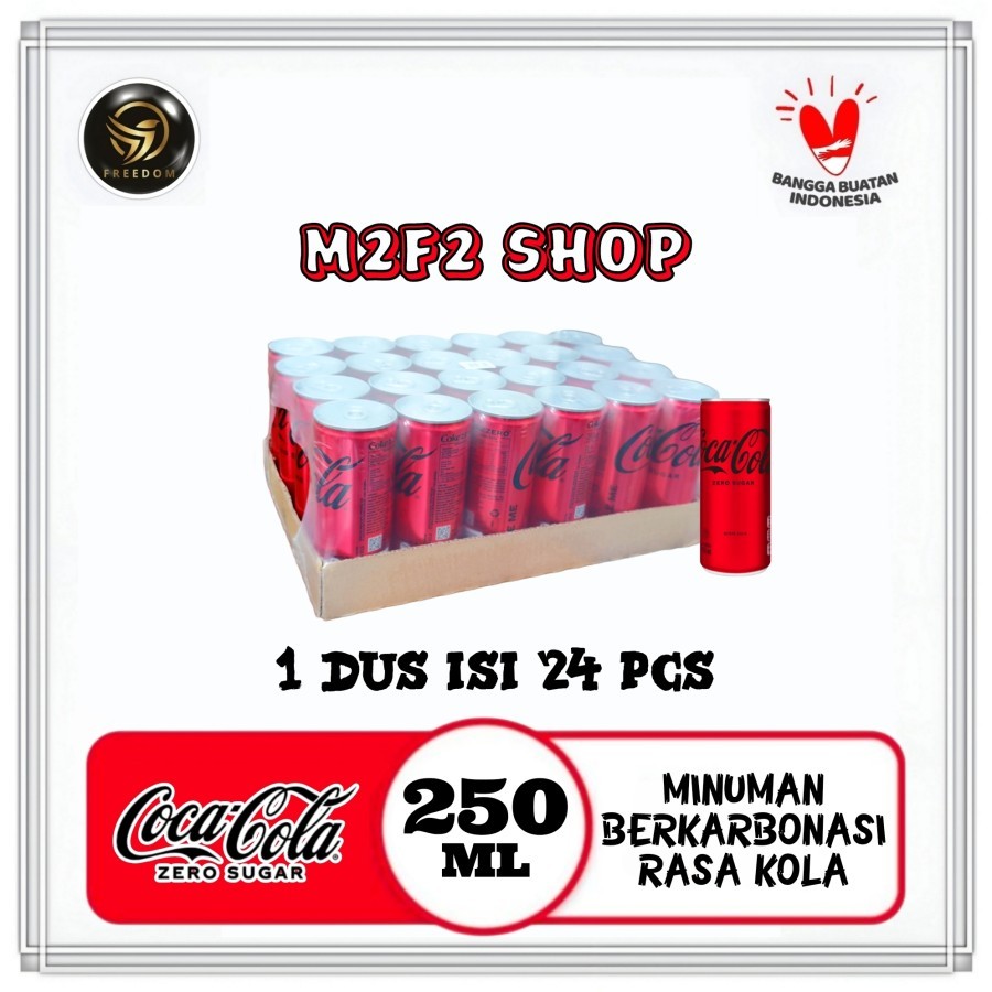 Jual Coca Cola Zero Minuman Bersoda Kaleng | Can - 250 ml (Kemasan ...
