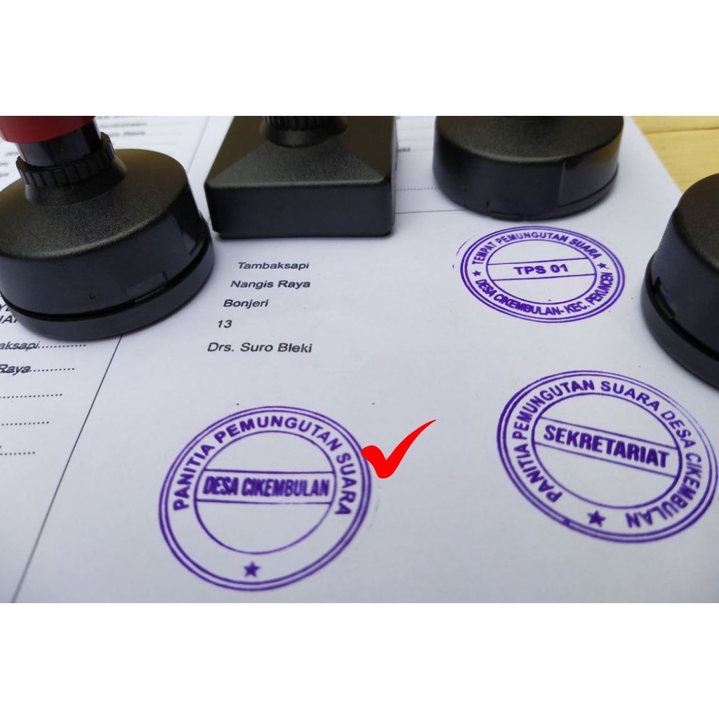 Jual Stempel TPS, Stempel Surat Suara, Stempel Pemilu, Stempel Tanda ...