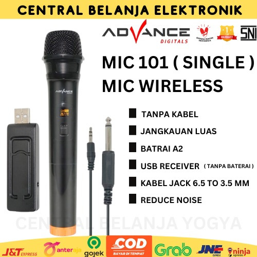 Jual MIC WIRELESS SINGLE RECEIVER USB MIC PROFESIONAL WIRELESS ...