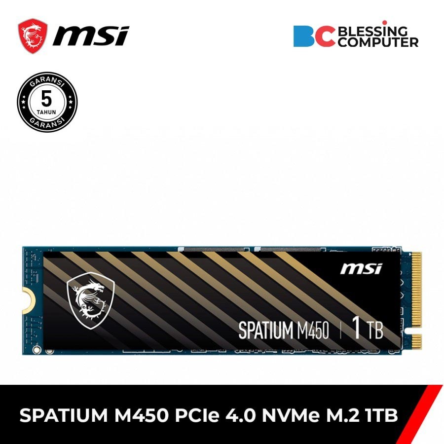 Jual SSD 1TB MSI SPATIUM M450 PCIe 4.0 NVMe M.2 | Shopee Indonesia