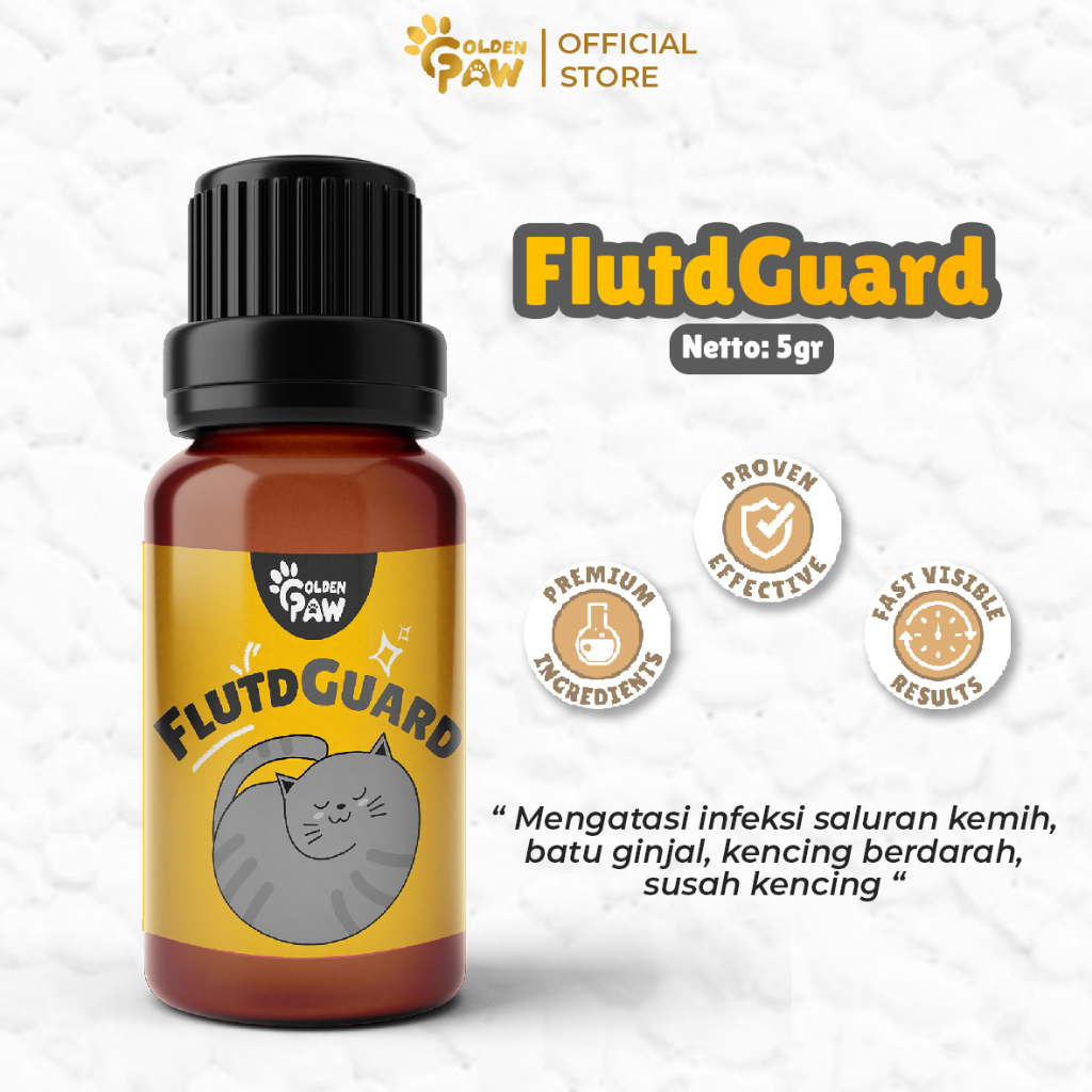 Jual Golden Paw - FlutdGuard 5gr Obat Susah Kencing Pipis Berdarah ...