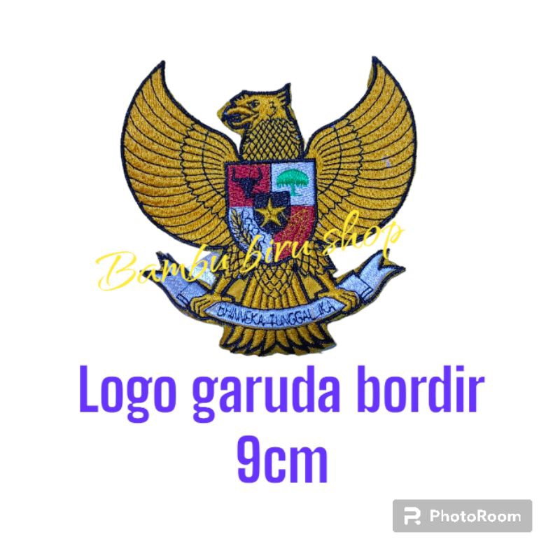 Jual Logo garuda besar 9cm bordir komputer | Shopee Indonesia