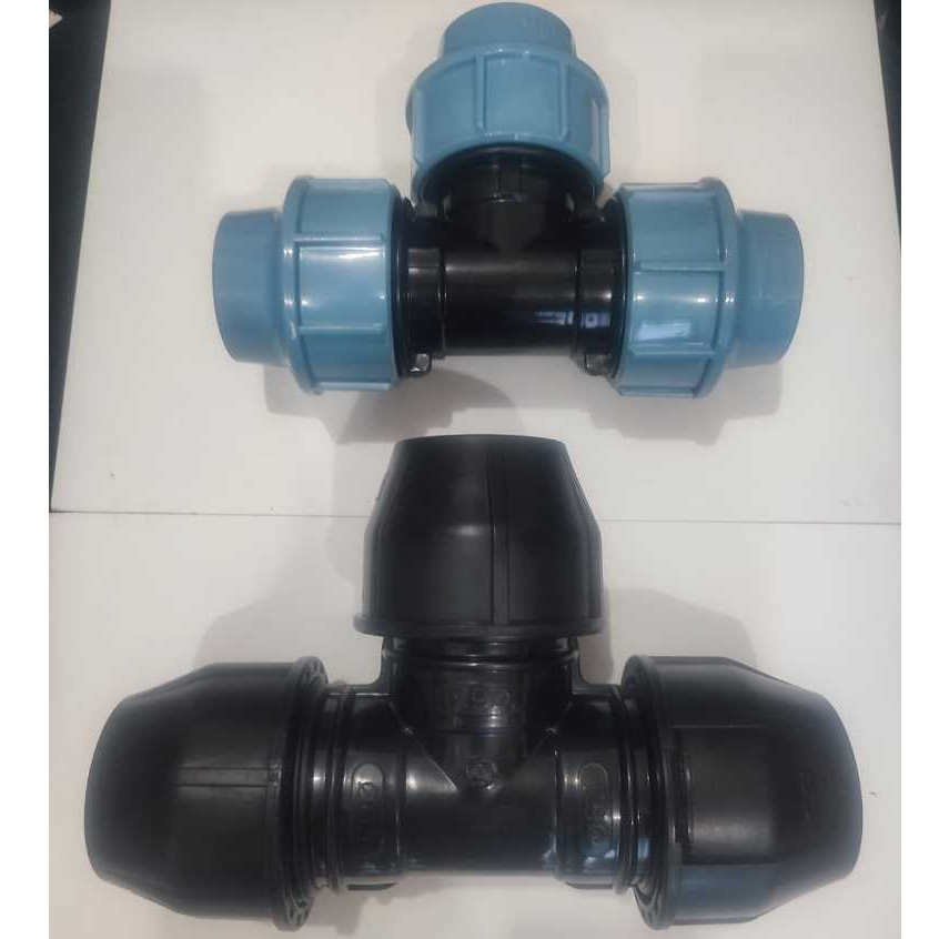 Jual TEE HDPE Compress ukuran 63mm x 63mm x 63mm (2 inch) | Shopee Indonesia