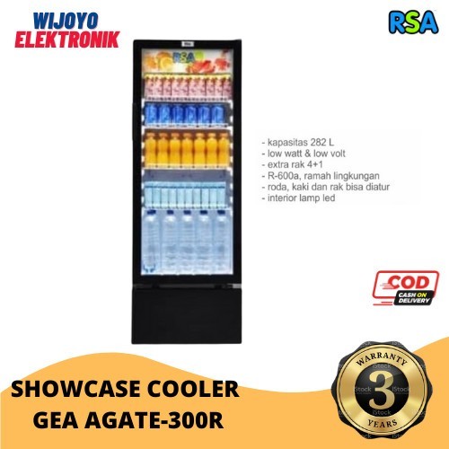Jual Showcase Cooler RSA GEA AGATE-300R 5 Rak AGATE-300 | Shopee Indonesia