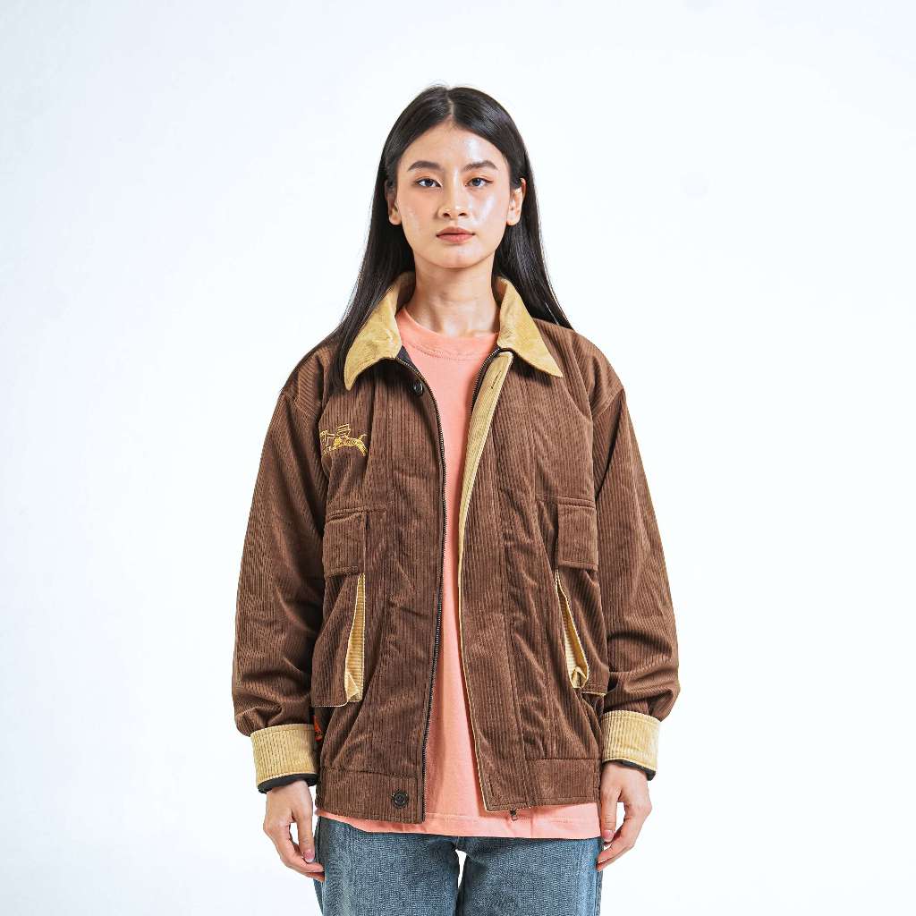 Jual CLUB of 1986 Fujitora Corduroy Oversize Vintage Riding Jacket ...