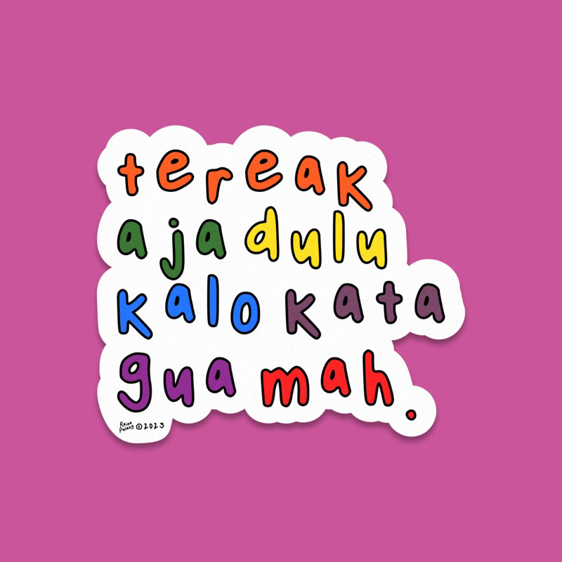 Jual Stiker Tereak Dulu | Raina Pulang | Shopee Indonesia