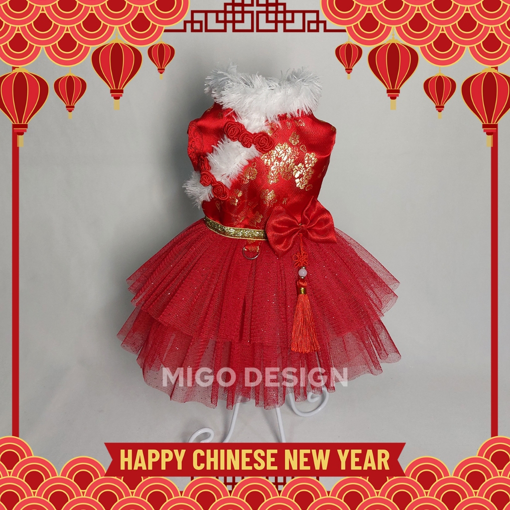 Jual Migo Design | LIMITED EDITION CNY04 | Baju Imlek Kucing/ Anjing ...
