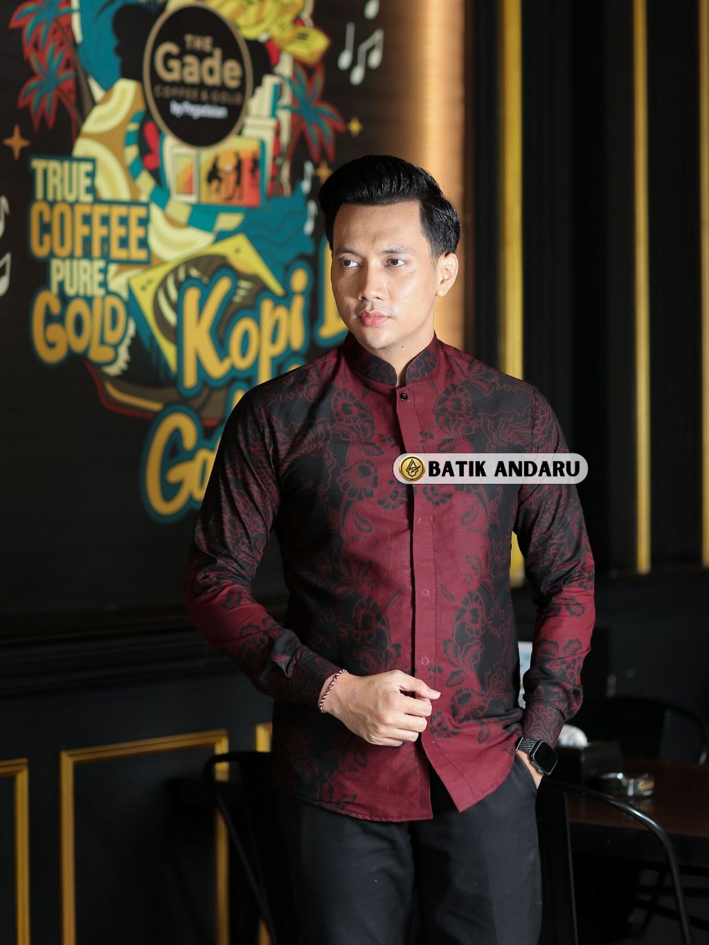 Jual Batik Andaru Motif Koko Hawari Koko Batik Pria Lengan Panjang ...