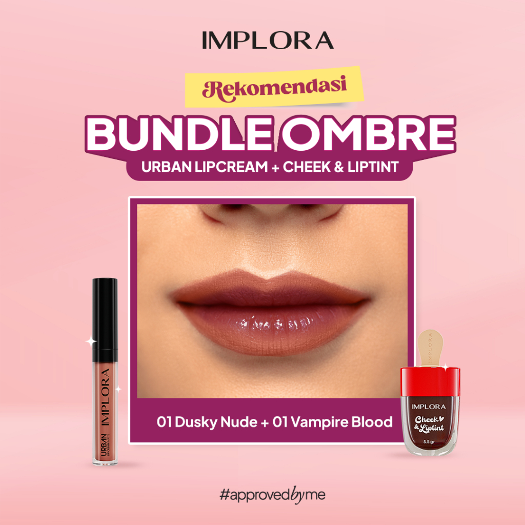 Jual Paket Ombre Implora Liptint + Urban Lip Cream | Lipcream | Liptint ...