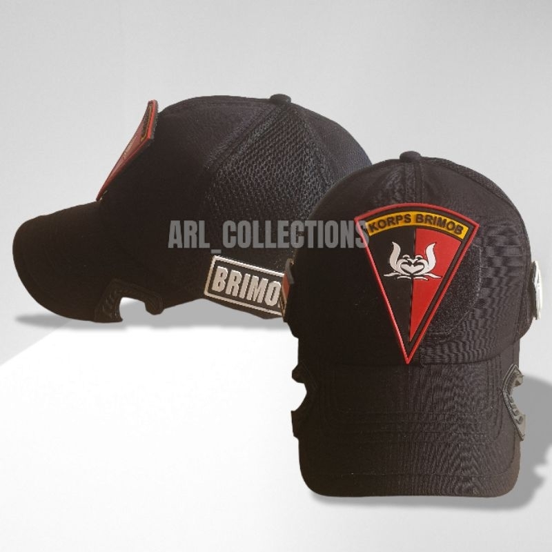 Jual topi tactical coak logo korps brimob hitam combinasi - baseball ...