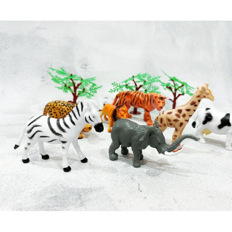 Jual ELC-Miniatur hewan safari/wild animal/kebun binatang/Action Figure ...