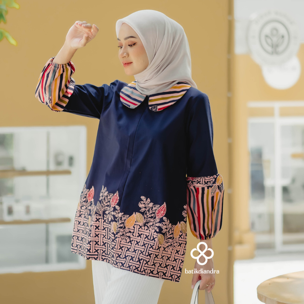 Jual Batik Blouse Atasan Wanita Kekinian Baju Kerja Modern Couple by ...