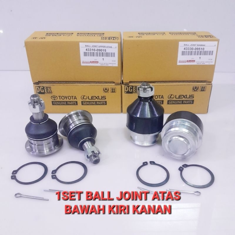 Jual BALL JOINT 1SET 4PCS KIRI KANAN TOYOTA INNOVA HILUX FORTUNER ...