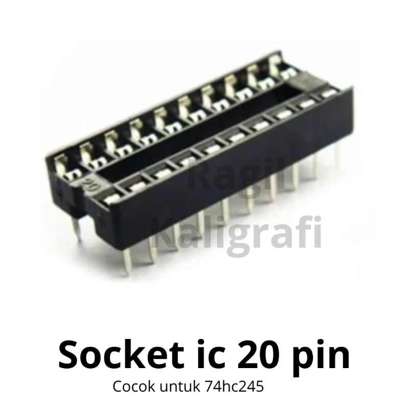 Jual Socket ic 20 pin Socket ic sn74hc245 dip socket adapter 20 pin | Shopee Indonesia