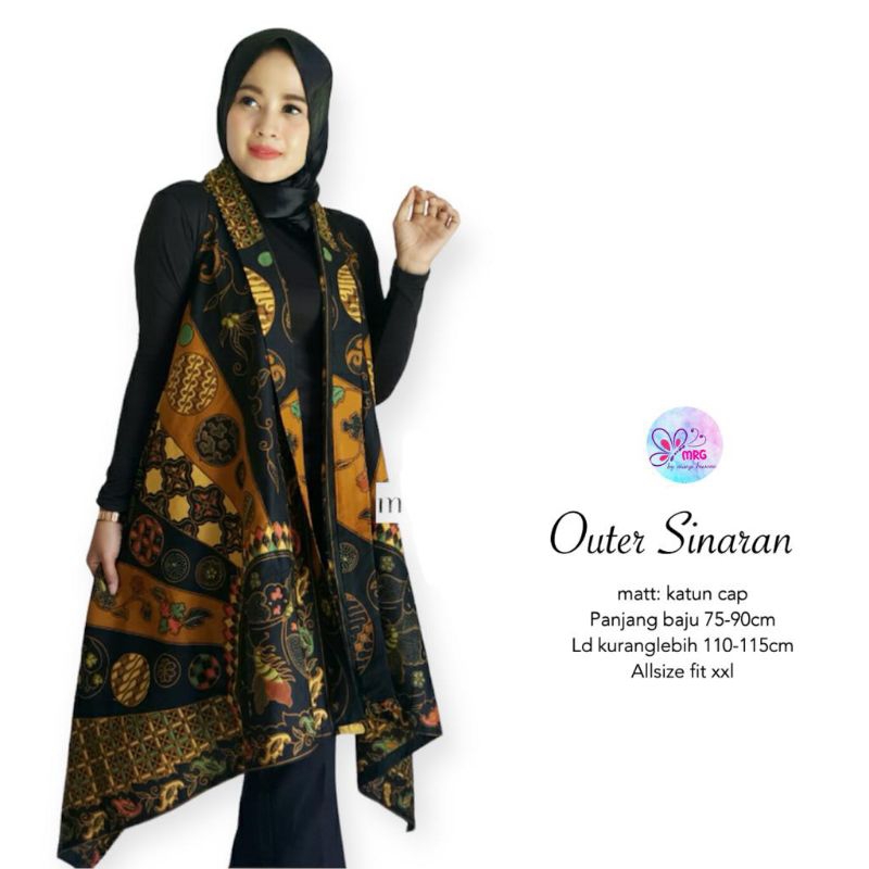 Jual Batik Vest Outer/ Rompi Batik | Shopee Indonesia