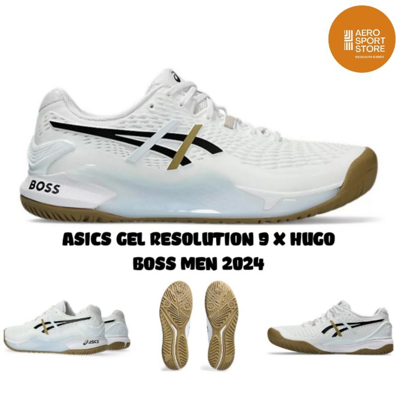 Jual [ SEPATU TENIS ASICS GEL - RESOLUTION 9 X HUGO BOSS MEN 2024 ...