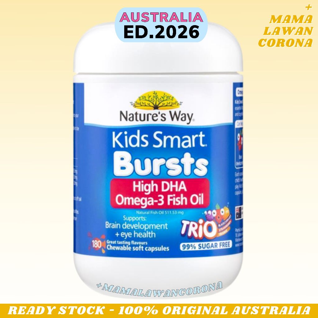 Jual Nature's Way Kids Smart Omega3 Fish Oil DHA TRIO 60 Capsules ...