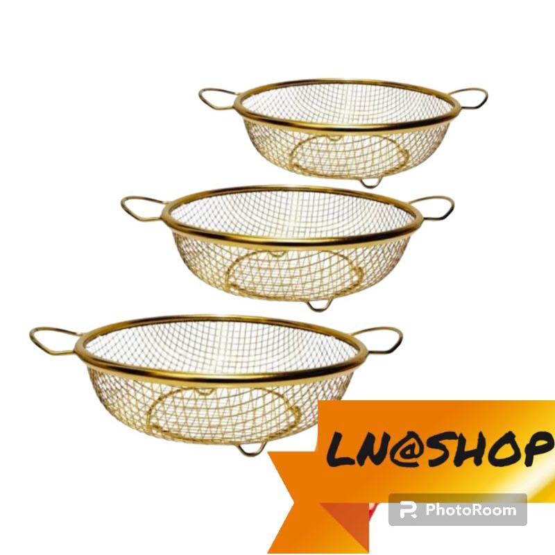 Jual Peniris Gorengan Makanan / Tirisan Minyak Serbaguna Stainless ...