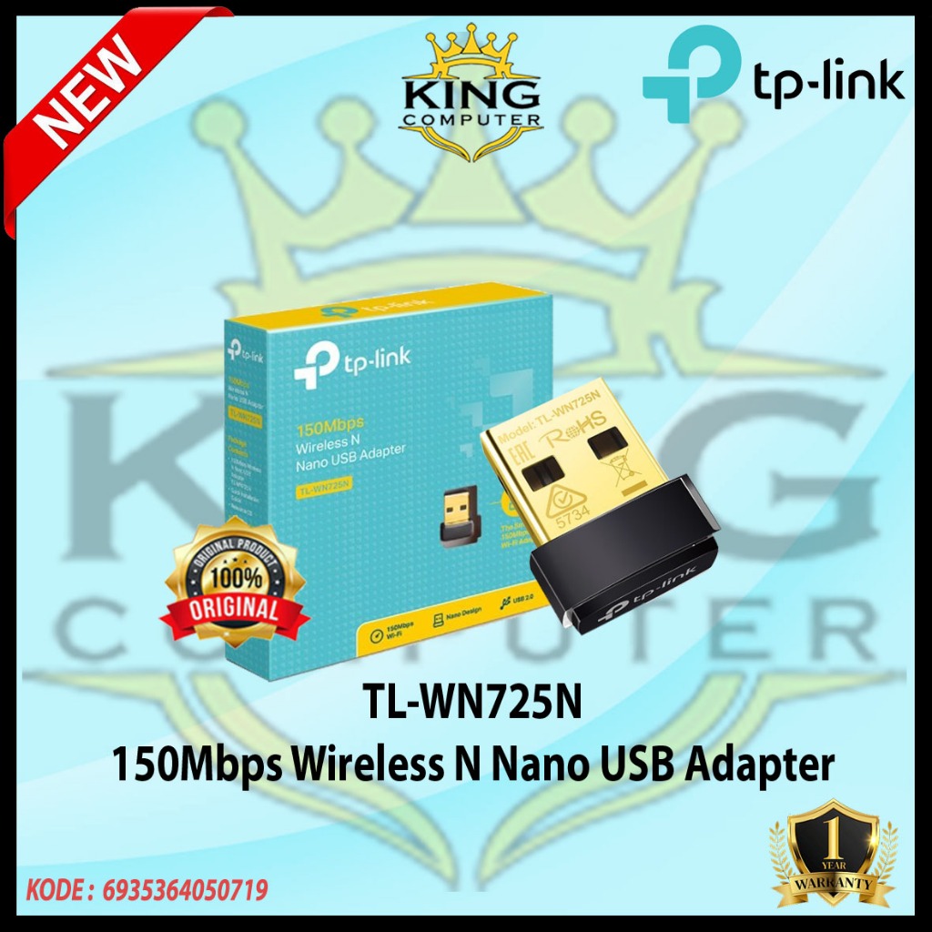 Jual TP-LINK TL-WN725N Nano USB Wireless Network Adapter 150Mbps USB ...
