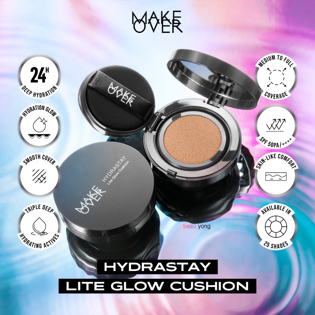 Jual MAKE OVER Hydrastay Lite Glow Cushion [MAKEOVER] | Shopee Indonesia