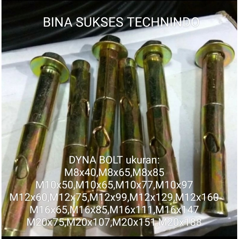 Jual Baut Beton Dyna Bolt 8x85 Dina Bolt Dinabolt M8x85 Dynabolt ...