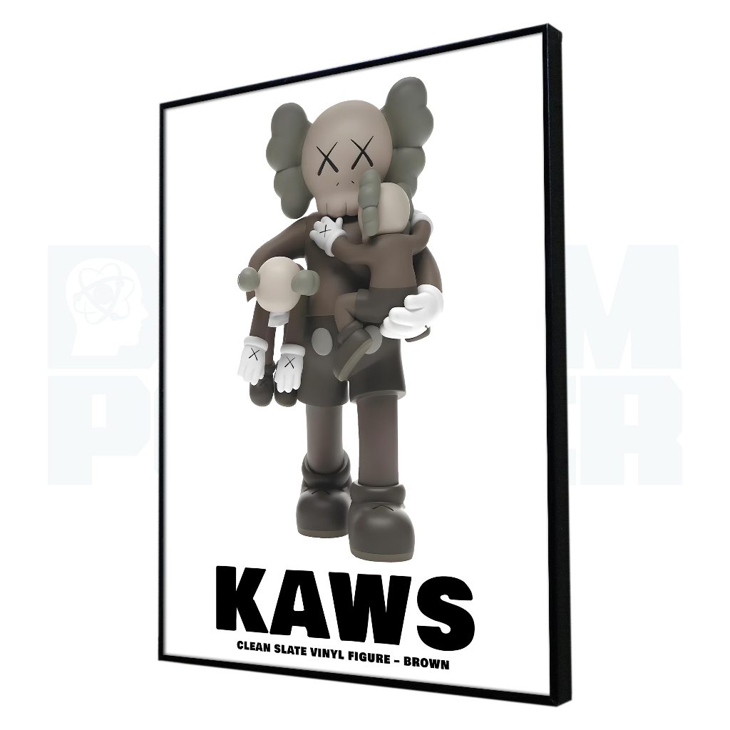 Jual Poster Kaws Hypebeast - Clean Slate Vinyl Figure Frameblock ...