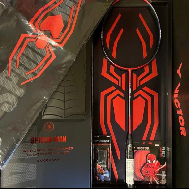 Jual Raket Badminton Victor Spiderman Limited Edition - 100% Original ...
