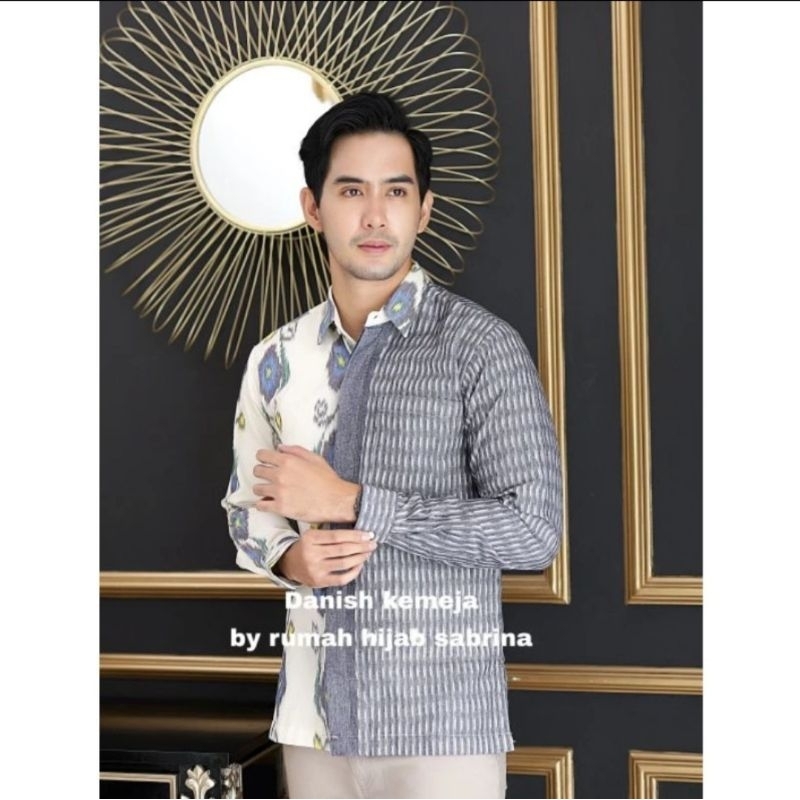 Jual SABRINA TENUN DANISH & DANISHA WARNA WHITE GREY (BISA ORDER SATUAN ...