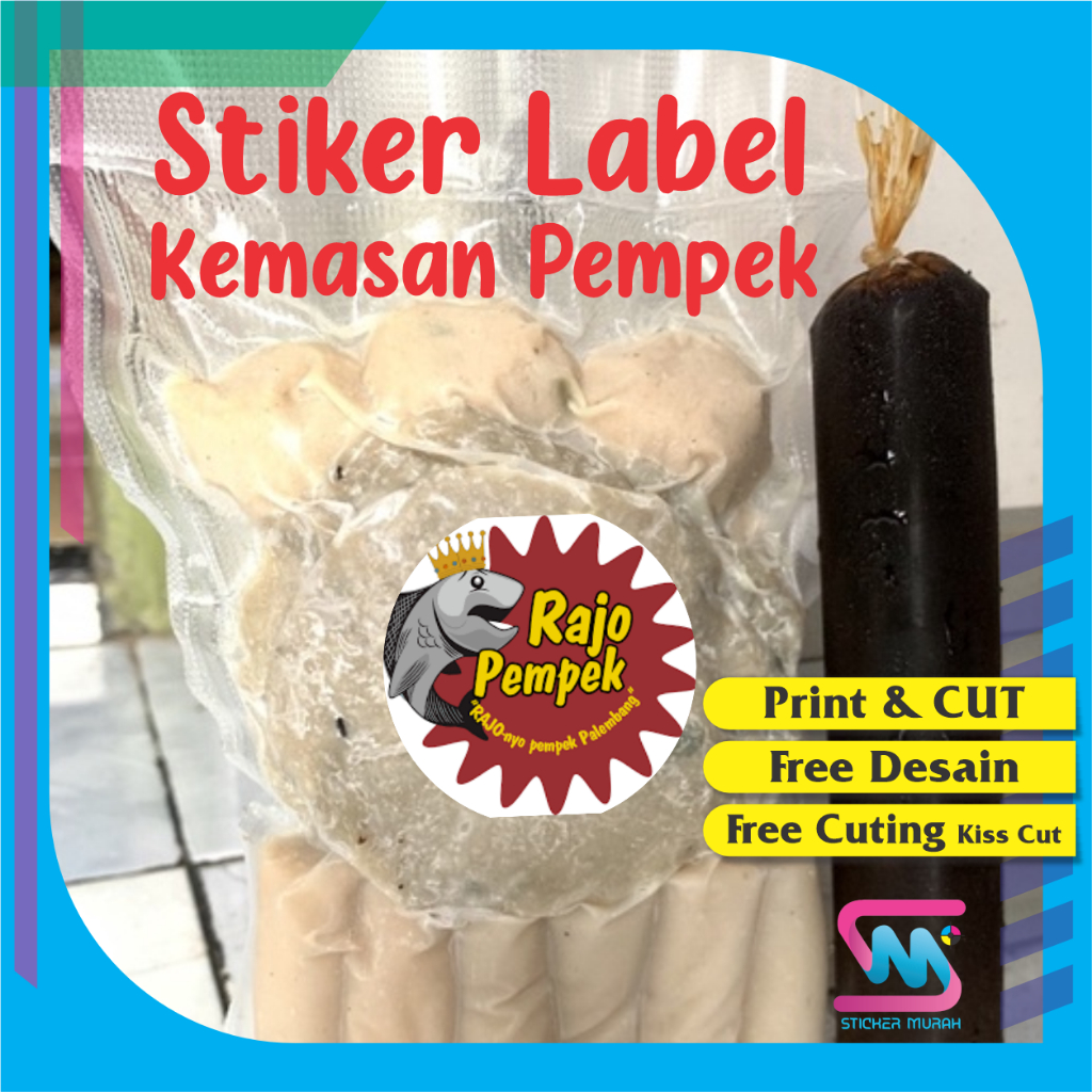 Jual Stiker Murah Bandung Print Sticker Label Kemasan Makanan Pempek ...
